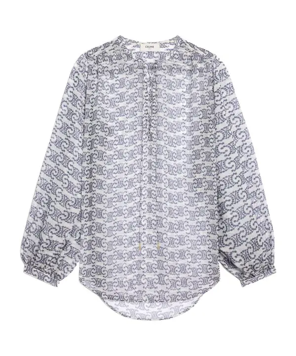 Celine Romy Blouse In Silk Crepon
