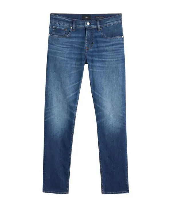 7 For All Mankind Belt Loop Jeans - Blue