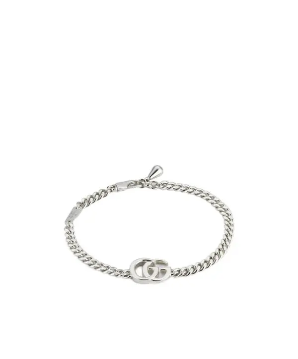 Gucci Gg Marmont Chain Bracelet - Gray