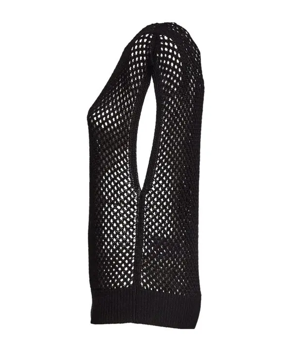 DONDUP Sleeveless Knitted Vest With Cut-out Details