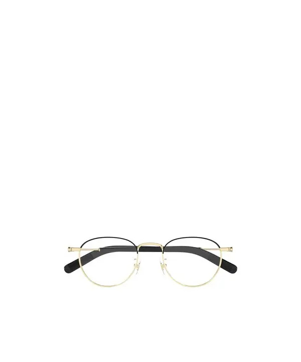 Montblanc Eyewear Round Frame Glasses - Black