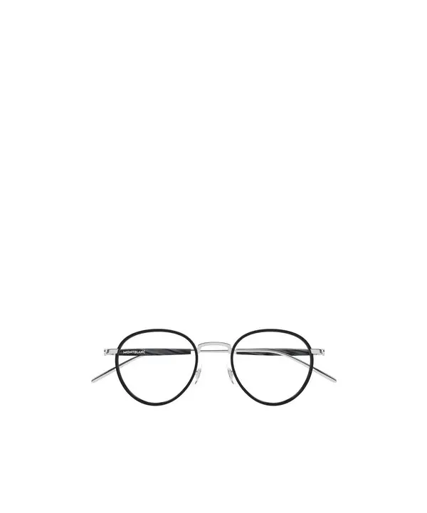 Montblanc Eyewear Oval Frame Glasses - Black