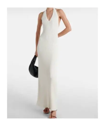 NILI LOTAN Maxi Halterneck Dress