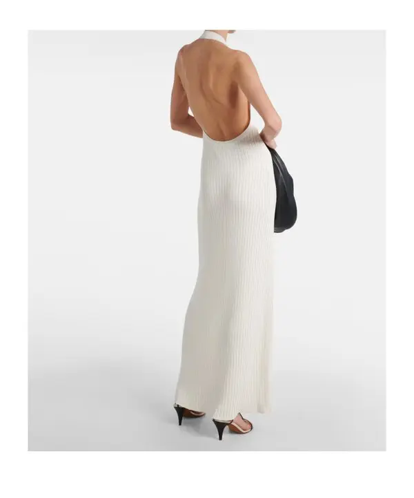 NILI LOTAN Maxi Halterneck Dress