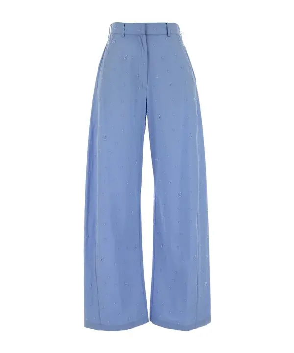 Giuseppe Di Morabito Crystal-embellished Straight Trousers