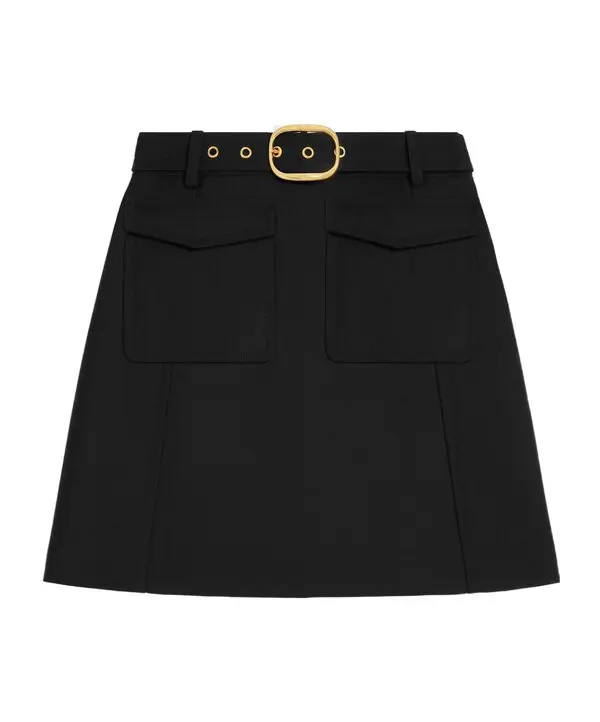 Celine Mini Skirt In Mohair Wool