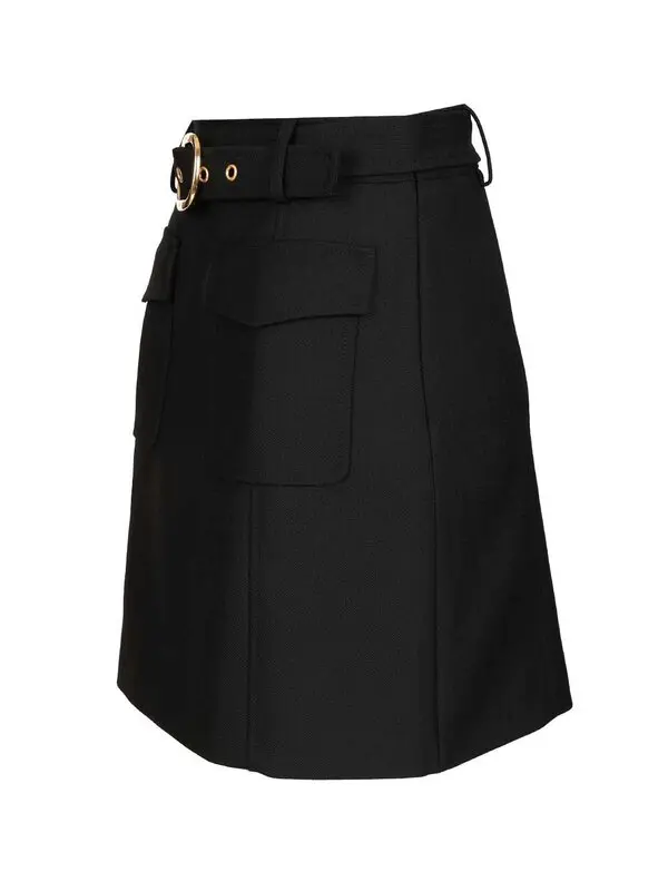 Celine Mini Skirt In Mohair Wool