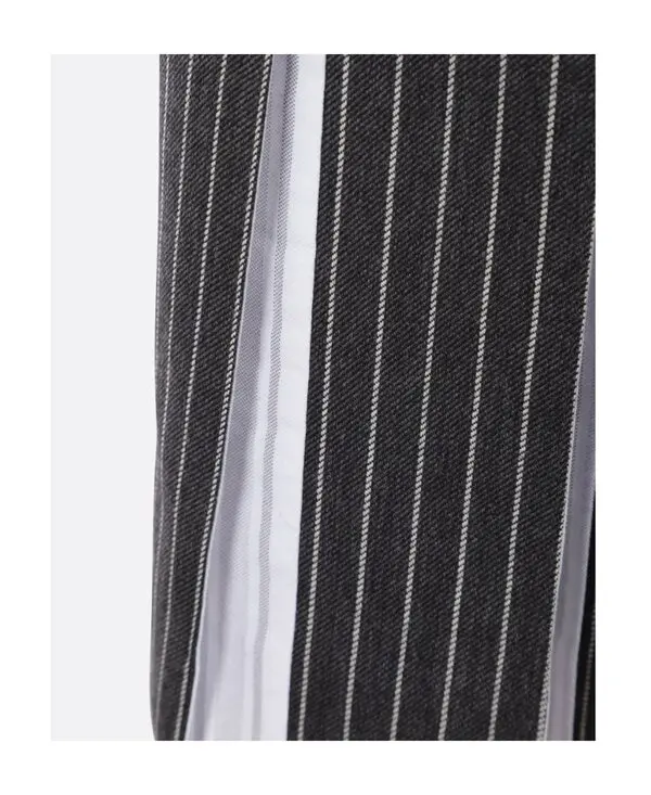 Thom Browne Pleated Skirt With Grosgrain Trim