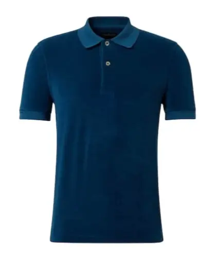 TOM FORD Cotton-blend Velvet Polo Shirt