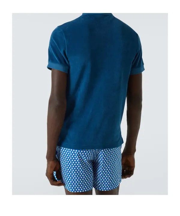 TOM FORD Cotton-blend Velvet Polo Shirt