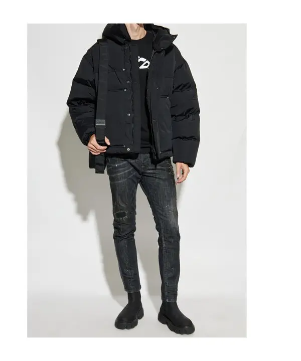 Dsquared2 Icon New Generation Utility Puffer Jacket - Black