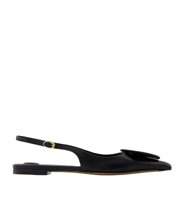 Jacquemus Duelo Slingback Flats - Black