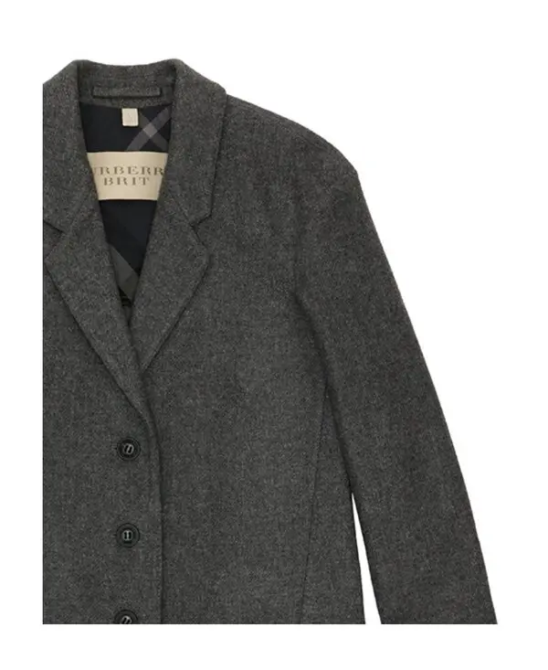 Burberry Single-breasted Coat With Notched Lapel