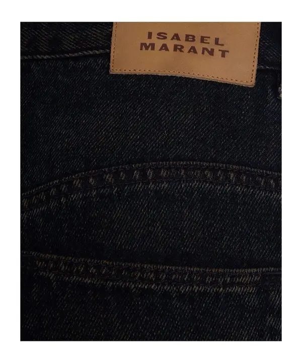 Isabel Marant Étoile Logo Patch Flared Jeans