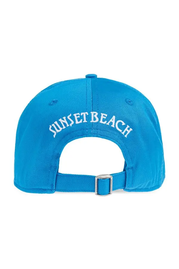 Dsquared2 Logo Patch Baseball Cap - Blue