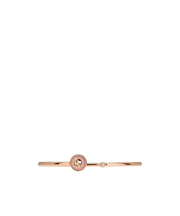 Gucci Interlocking 18k Bangle Bracelet