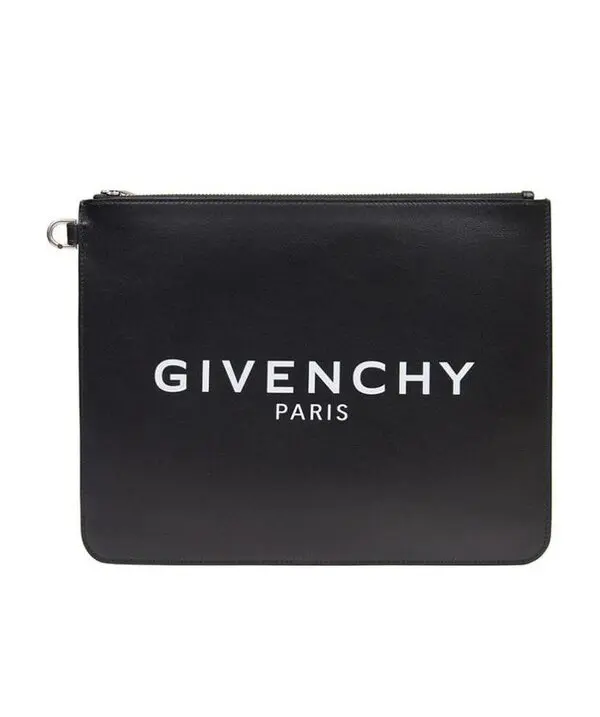 Givenchy Logo Detail Clutch - Black