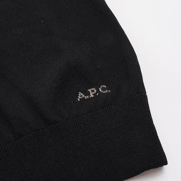A.p.c. Short Sleeve Knitted Polo Shirt