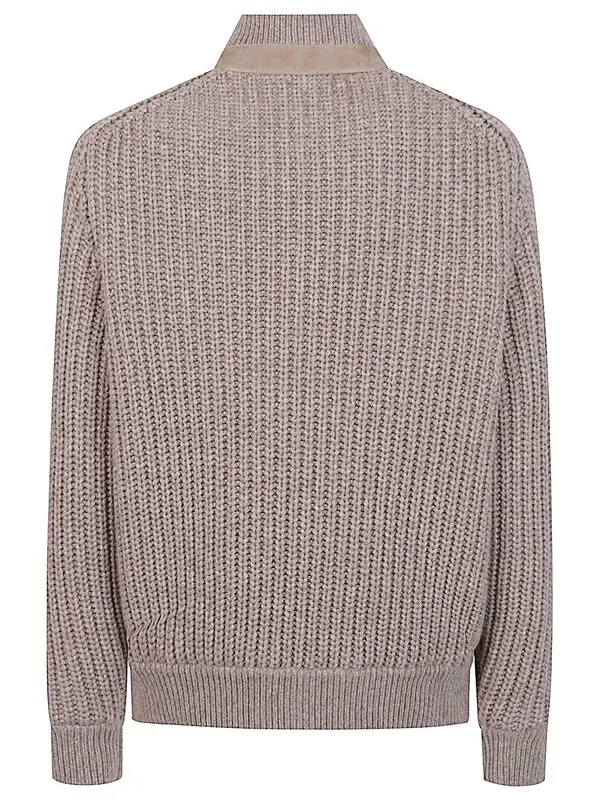 Brunello Cucinelli Panelled Bomber Jacket