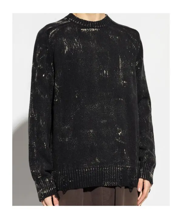 DIESEL® K-maxense Distressed Crew Neck Sweater