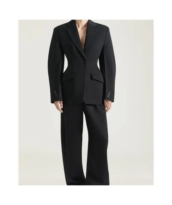Givenchy Cocoon Collared Buttoned Jacket