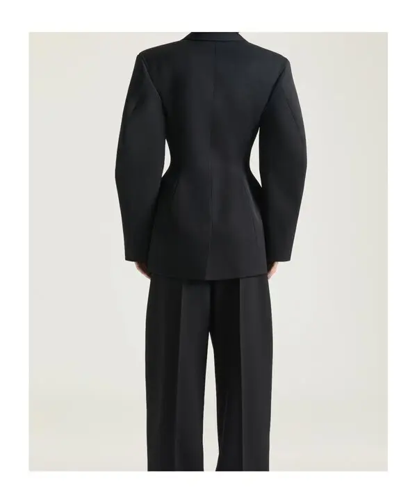 Givenchy Cocoon Collared Buttoned Jacket