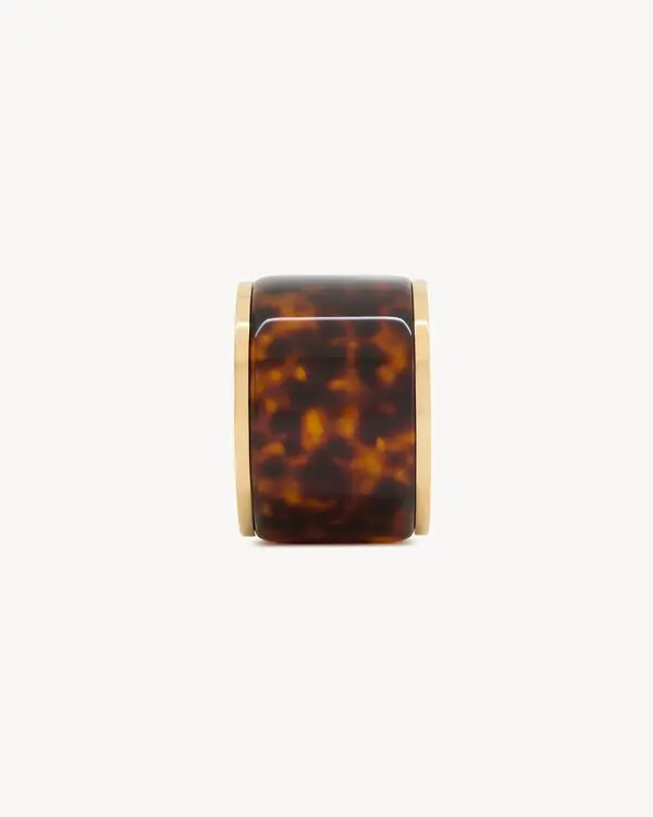 Saint Laurent Tortoiseshell Bangle Bracelet