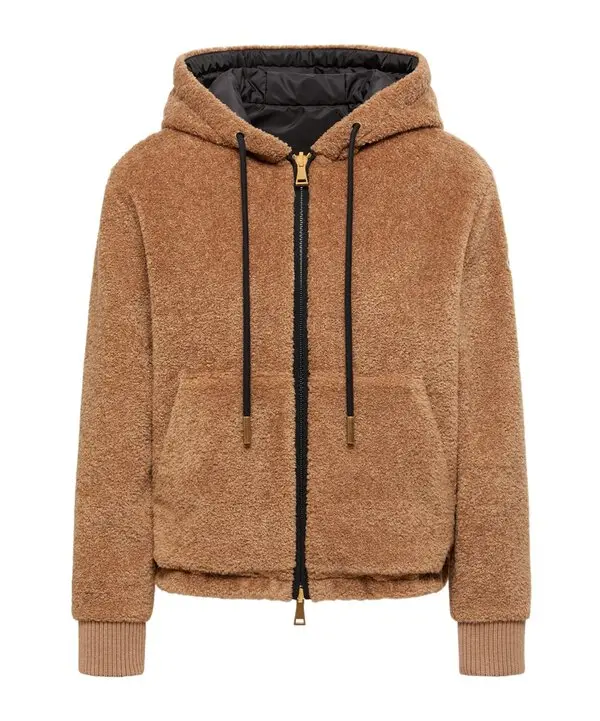 Moncler Reversible Zip-up Jacket With Adjustable Hood - Brown