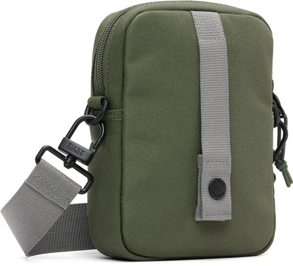 Kenzo Explorer Sling Bag With Woven Patchwork Details