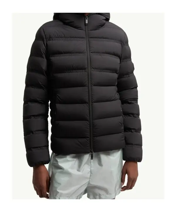 Moncler Alete Hooded Short Down Jacket - Black