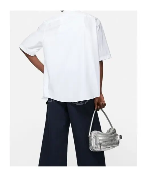 Acne Studios Logo Embroidered Poplin Shirt