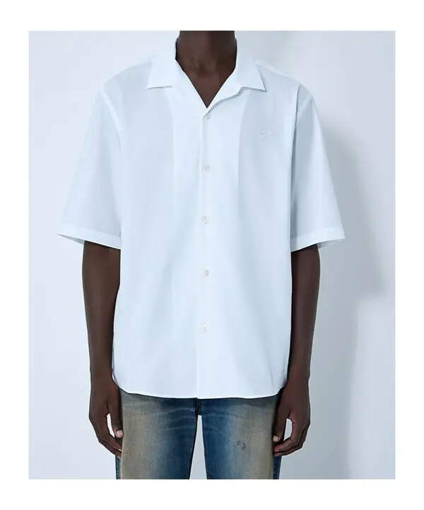 Acne Studios Logo Embroidered Poplin Shirt