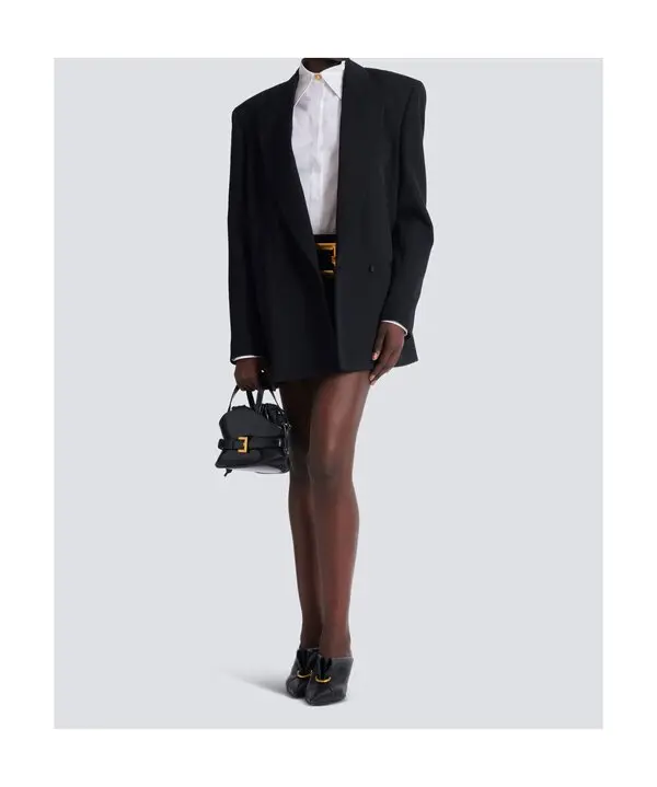 Balmain Oversized Grain De Poudre Blazer