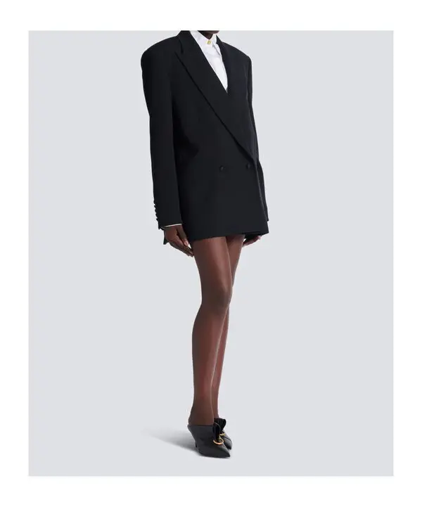 Balmain Oversized Grain De Poudre Blazer