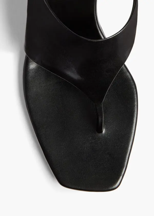 Khaite Marlow Mule Wedge Sandals - Black