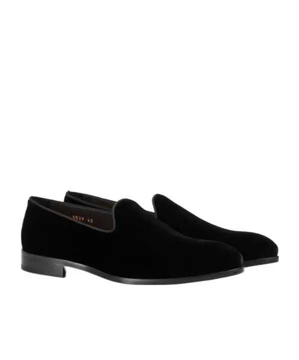 DOUCAL'S Velvet Effect Loafers