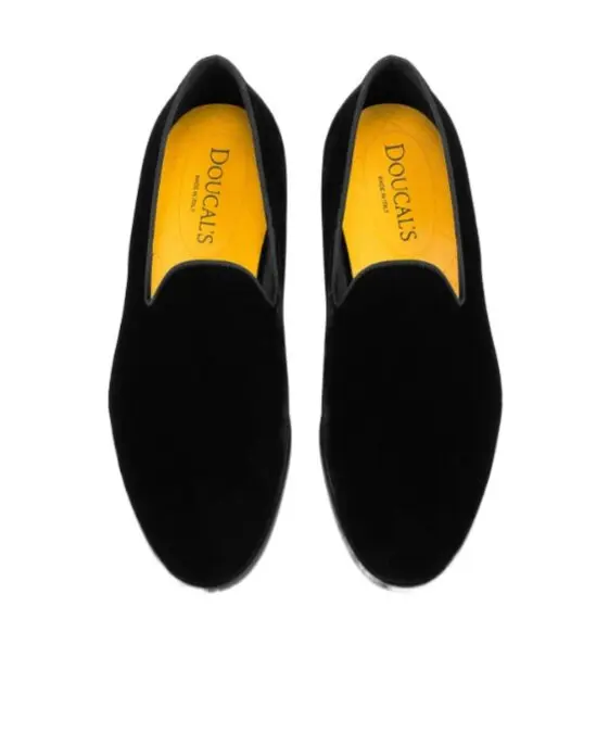 DOUCAL'S Velvet Effect Loafers