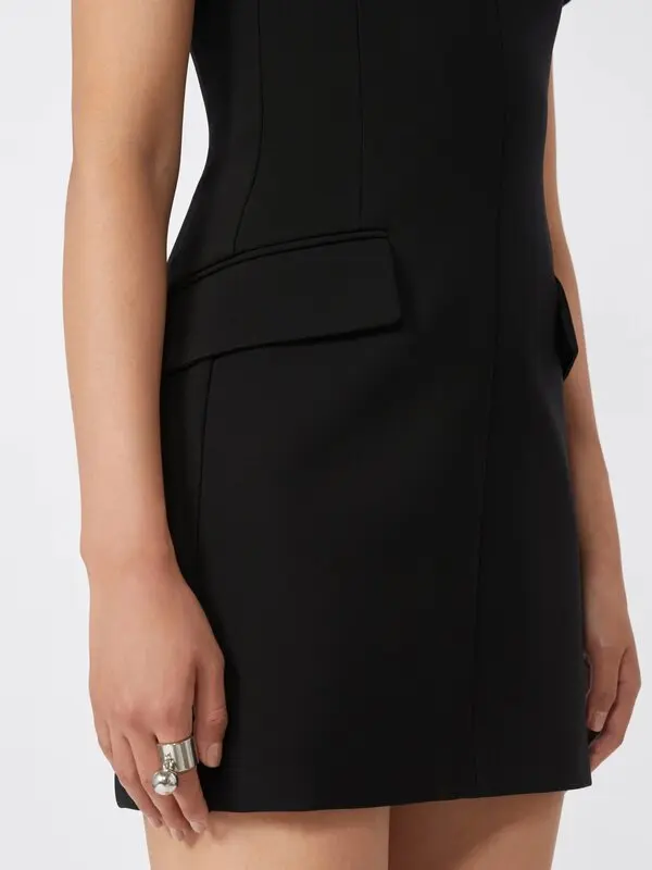 Sportmax Pocket Detailed Midi Dress - Black