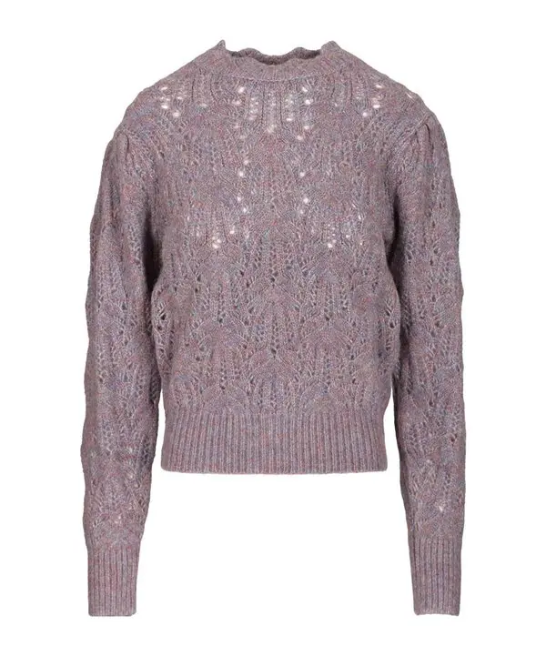 Isabel Marant Étoile Puff Sleeve Open-knit Sweater