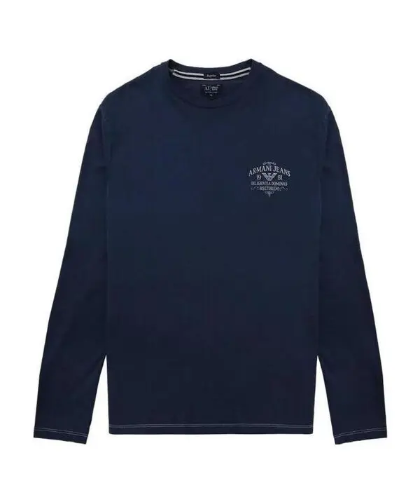 Emporio Armani Logo Details Long-sleeved T-shirt - Black