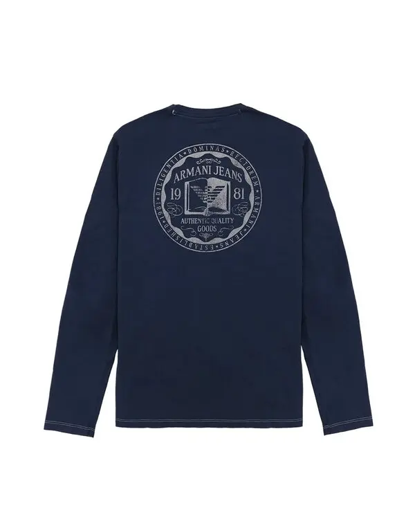 Emporio Armani Logo Details Long-sleeved T-shirt - Black