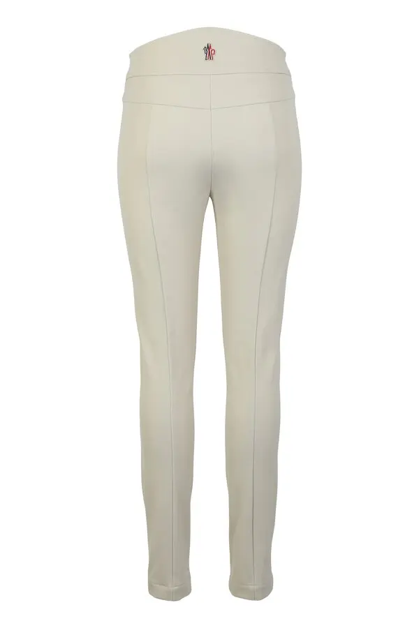 Moncler Mid Rise Technical Twill Ski Trousers - Light Beige