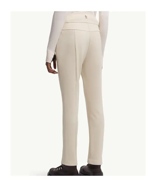 Moncler Mid Rise Technical Twill Ski Trousers - Light Beige