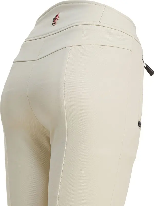 Moncler Mid Rise Technical Twill Ski Trousers - Light Beige