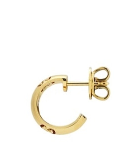 Gucci 18k Gg Hoop Earrings - Yellow