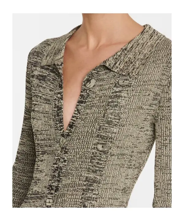 Christopher Esber Ribbed Knit Button-front Maxi Dress