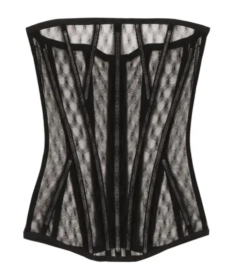 Dolce & Gabbana Tulle Corset - Black