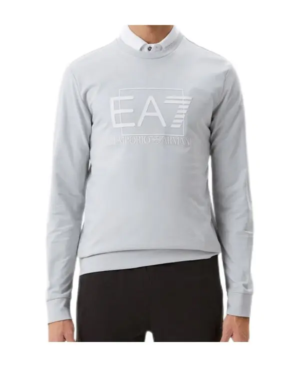 EA7 Logo Crew Neck Long Sleeve Sweater