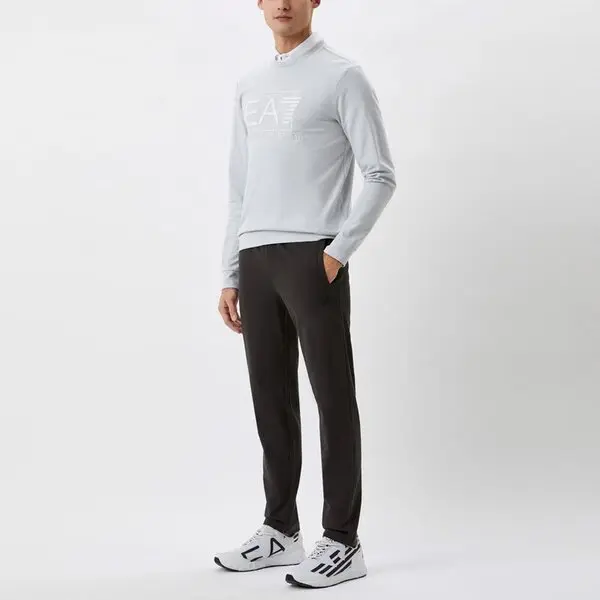 EA7 Logo Crew Neck Long Sleeve Sweater