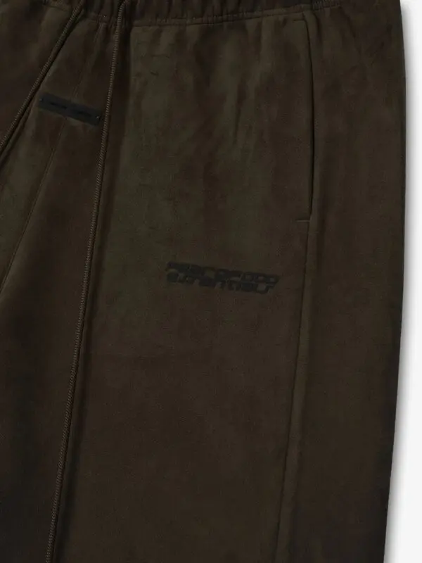 Fear Of God Relaxed Suede-effect Drawstring Shorts - Brown
